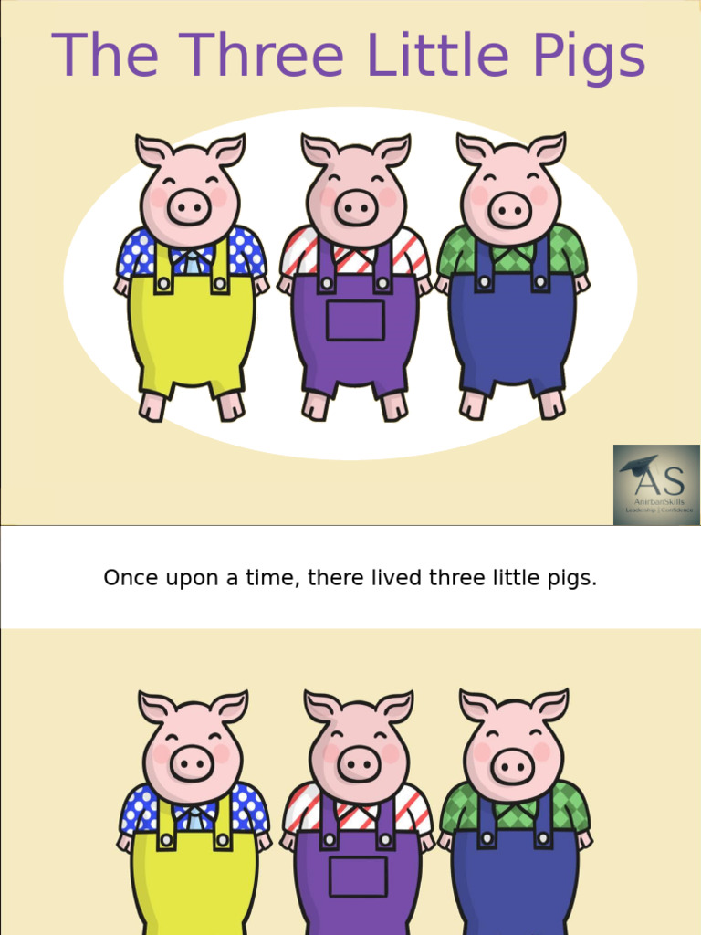 The Three Little Pigs Story | PDF | European Folklore | Traditional Stories