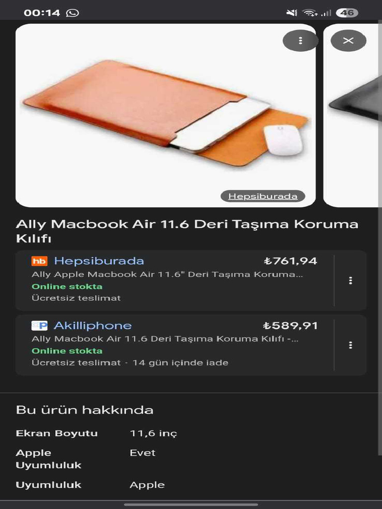 Ta 1ma: Ally Macbook Air 11.6 Deri Koruma | PDF