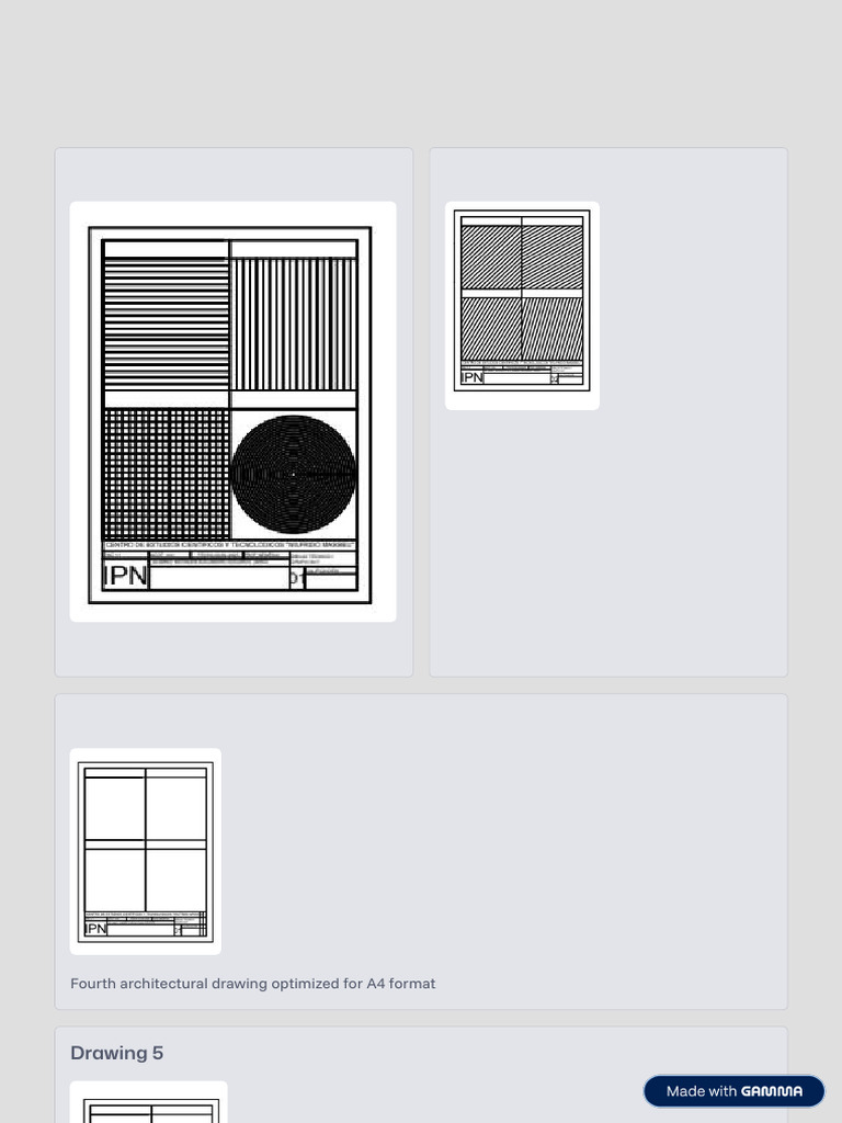 Fourth Architectural Drawing Optimized For A4 Format | PDF