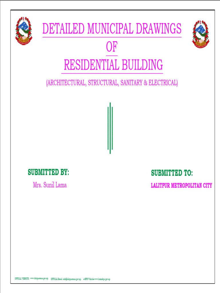 Lalitpur Residential Building Drawings | PDF