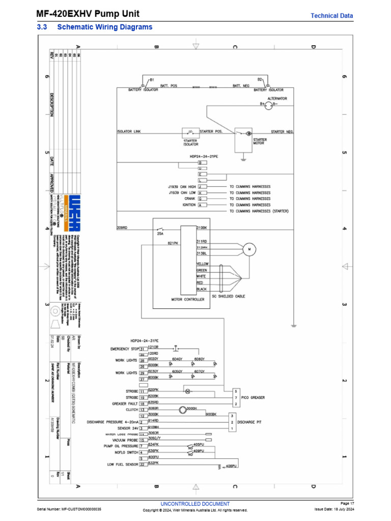 Wiring Mf420 Exhv QST 30 | PDF