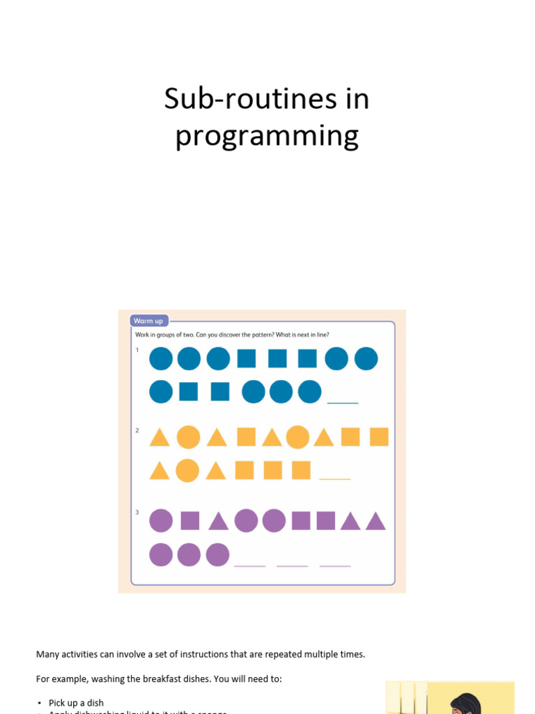 Sub-Routines in Programming | PDF | Computer Programming | Computing