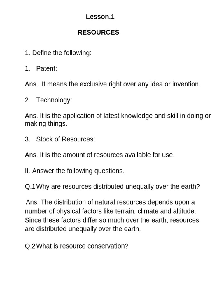 Class 8 Lesson 1 Geography | PDF