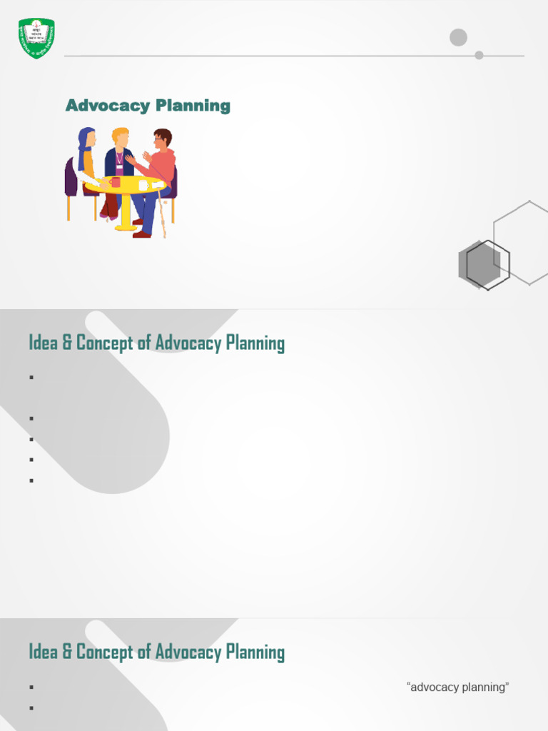 Advocacy Planning Fundamentals | PDF | Cognition