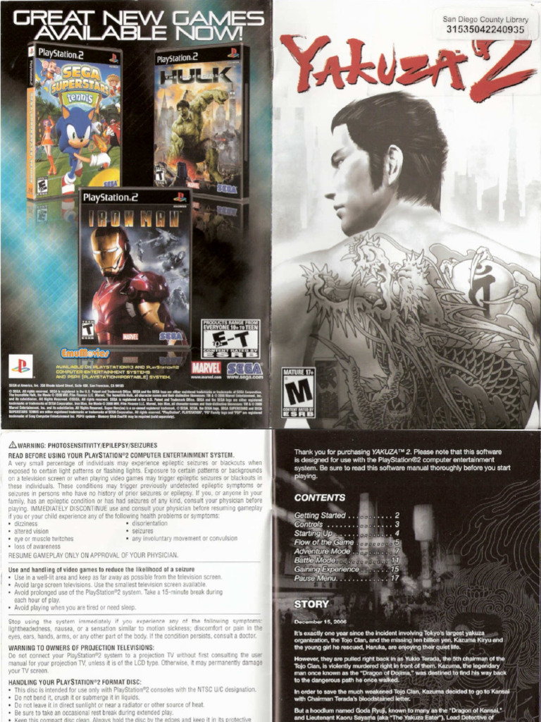 Yakuza 2 (USA) | PDF