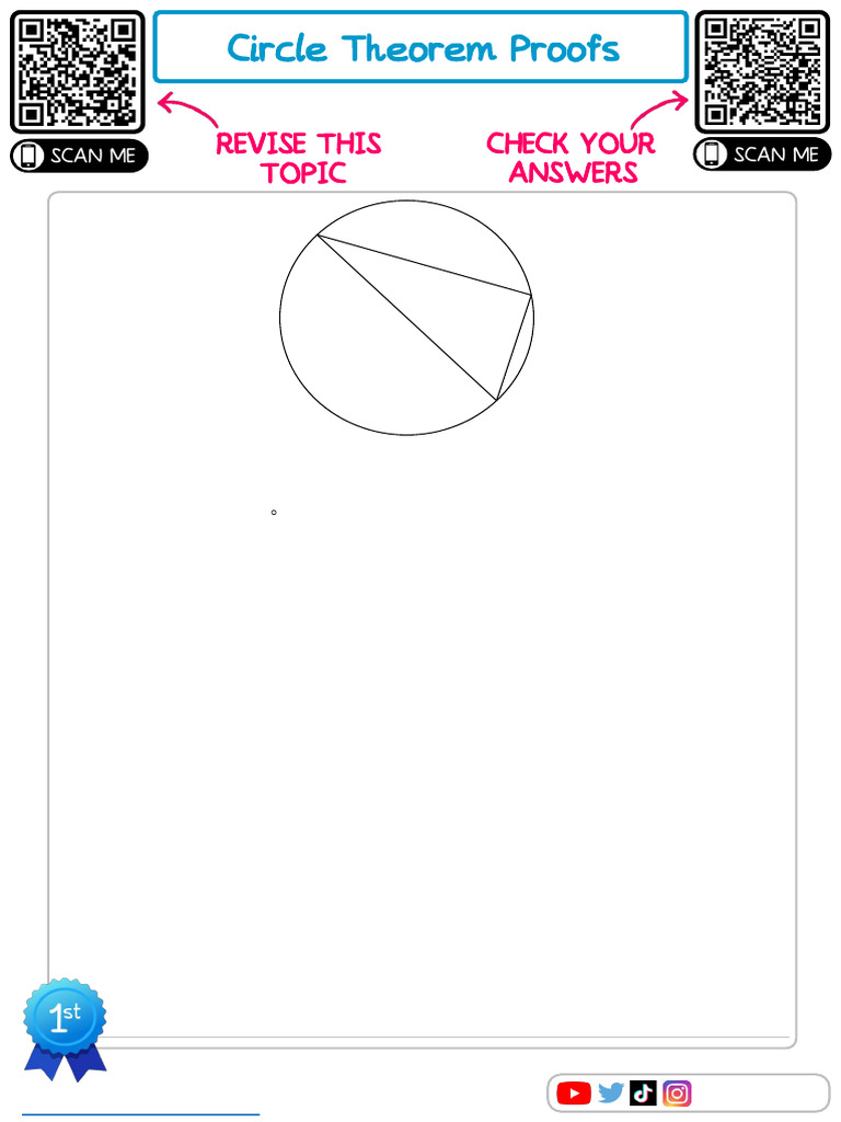 Circle Theorem Proofs Edexcel | PDF | Circle | Angle