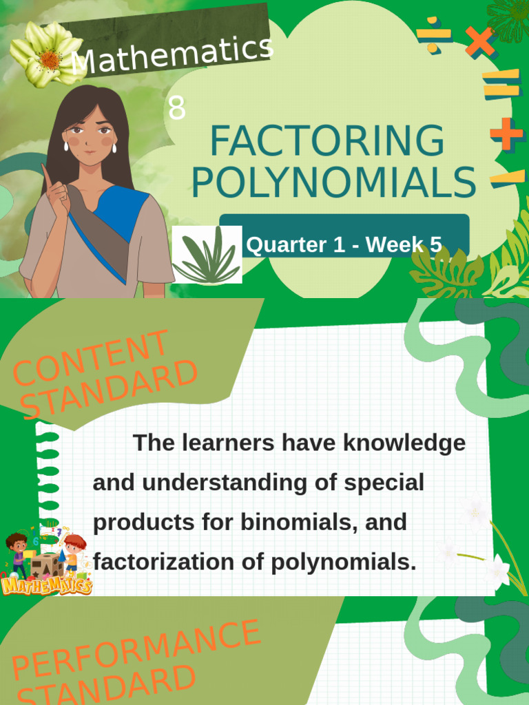Complete Polynomial Factoring Guide | PDF | Factorization | Polynomial