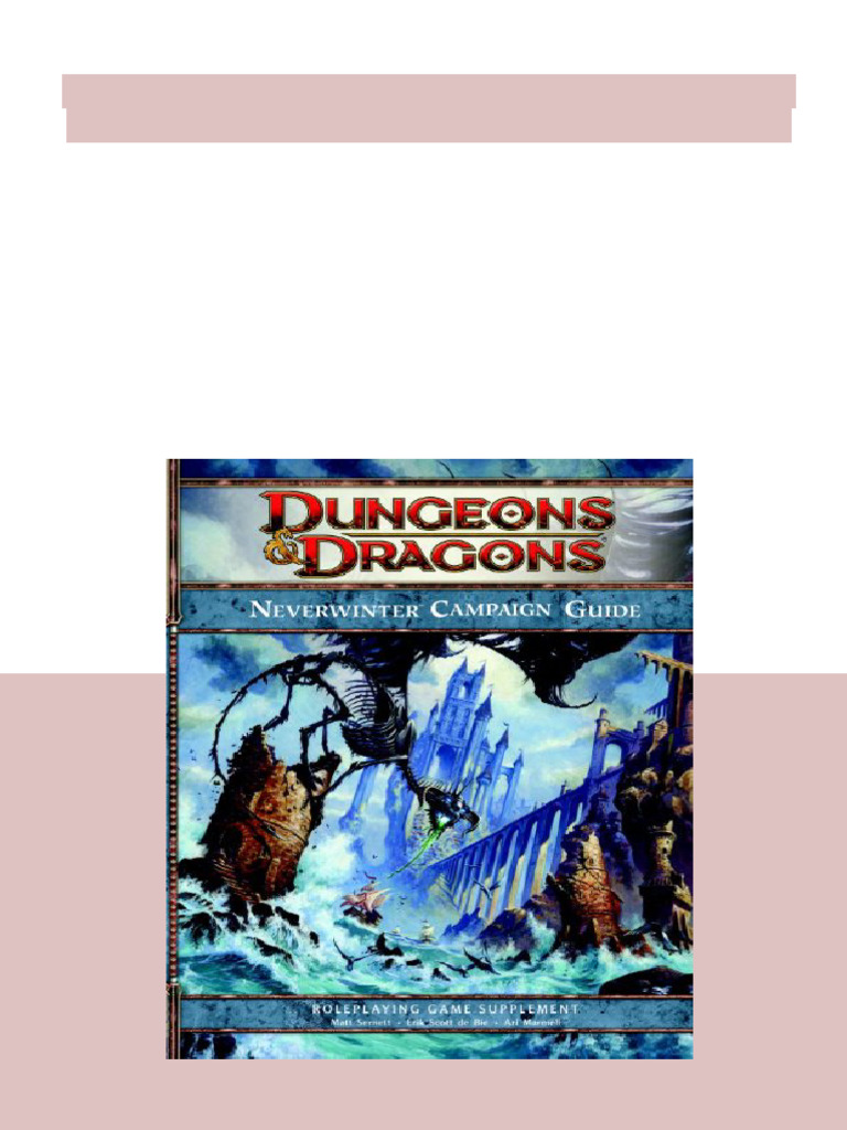 Neverwinter Campaign Setting A 4th Edition Dungeons Dragons Supplement ...