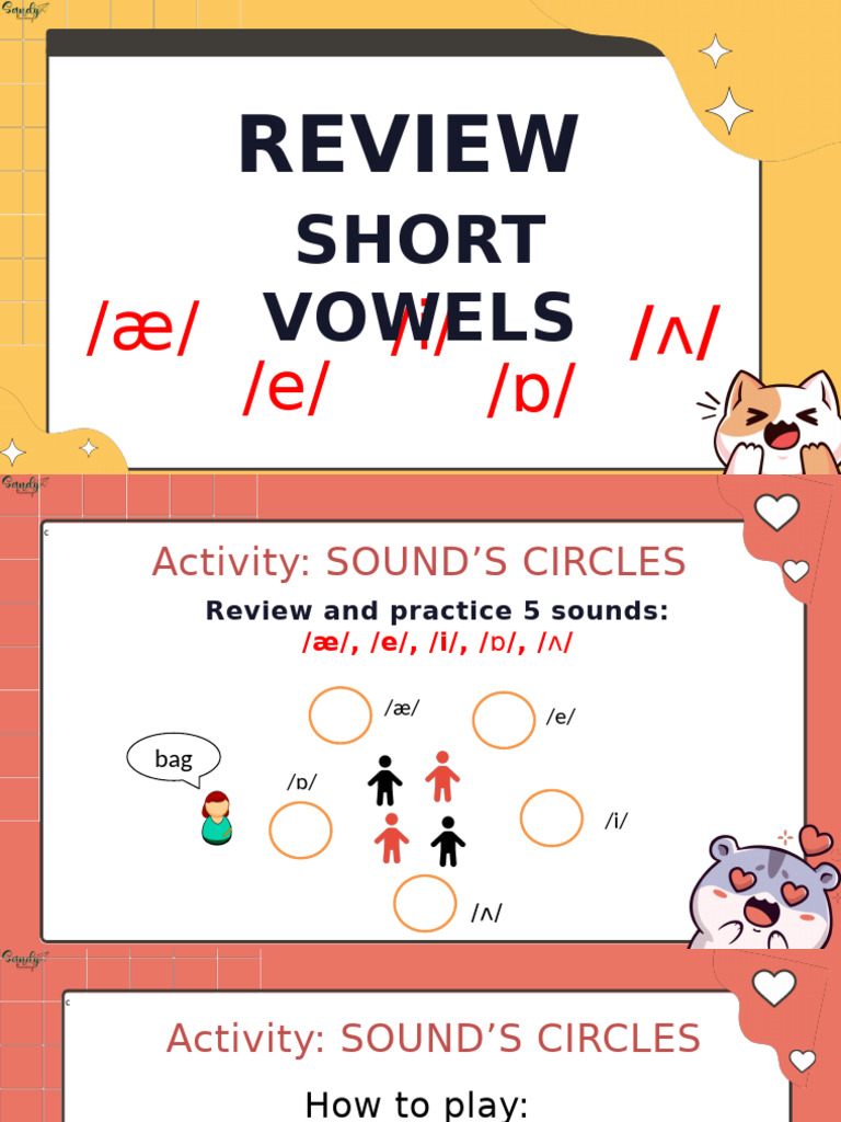 2.9. Short Vowel Review 5 Vowels | PDF
