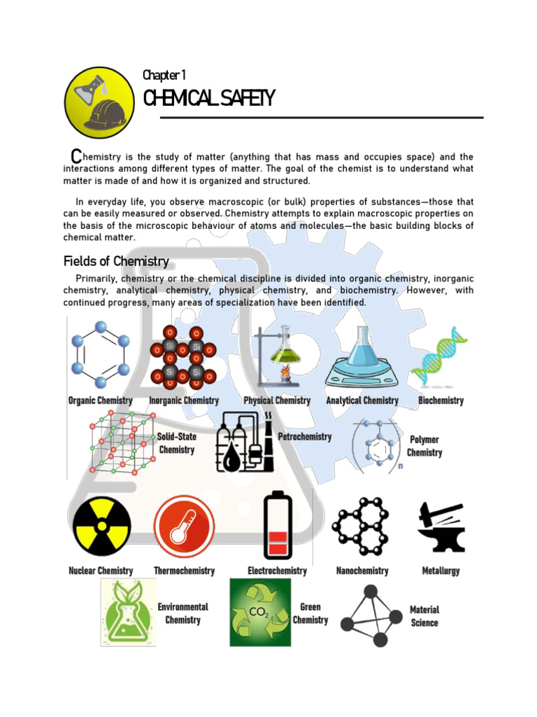 Chapter 1 Chemical Safety - Handout | PDF | Chemistry | Toxicity