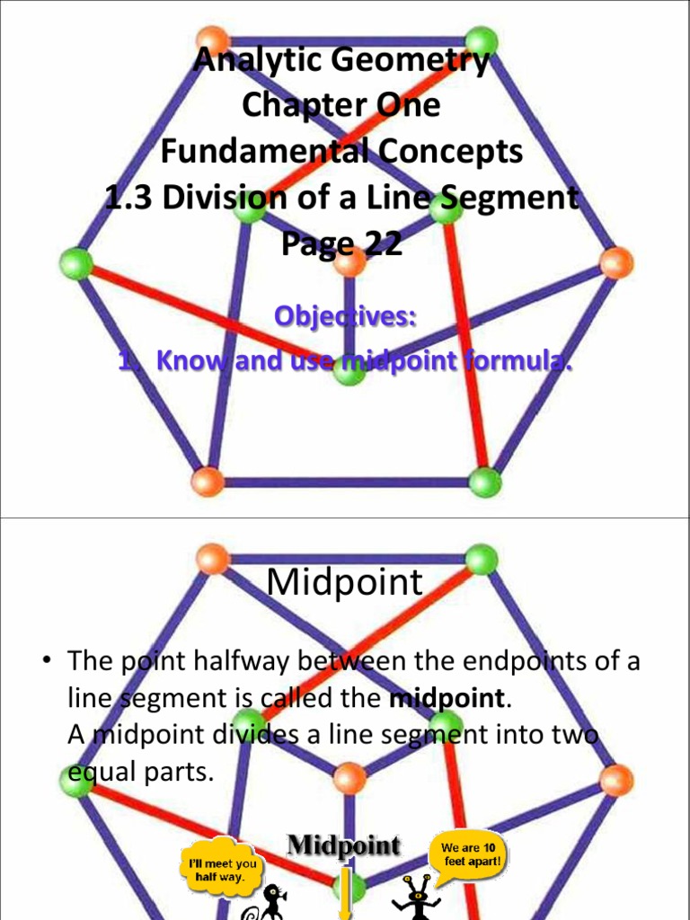 Midpoint Formula in Analytic Geometry | PDF