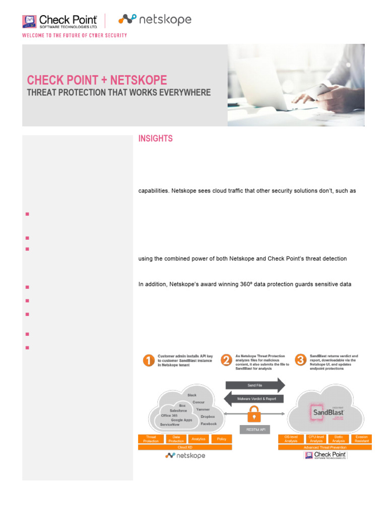 Checkpoint Netskope Solution Brief | PDF | Malware | Cloud Computing