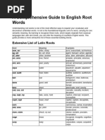 Words with the Root 'Mal' Explained | PDF
