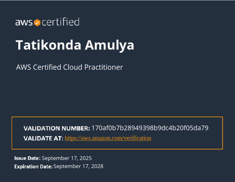 AWS Certified Cloud Practitioner Certificate-11 | PDF