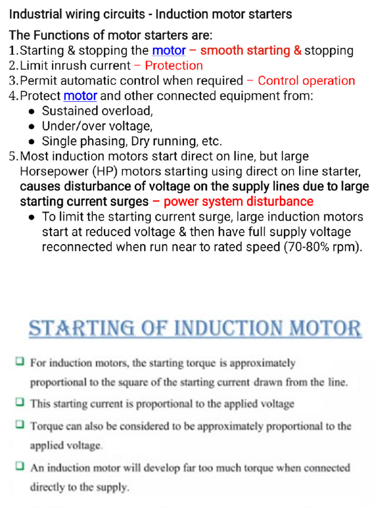 Industrial Wiring Motor Starters WP 1 | PDF