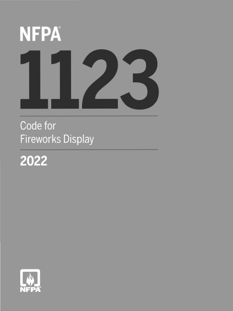 NFPA 1123 Fireworks Display Code Guide | PDF | Patent | Pyrotechnics