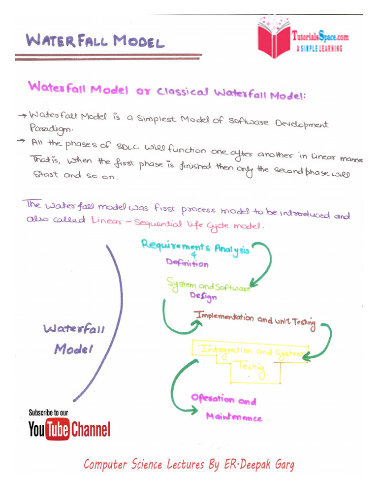 05 - Waterfall Model - Software Engineering | PDF