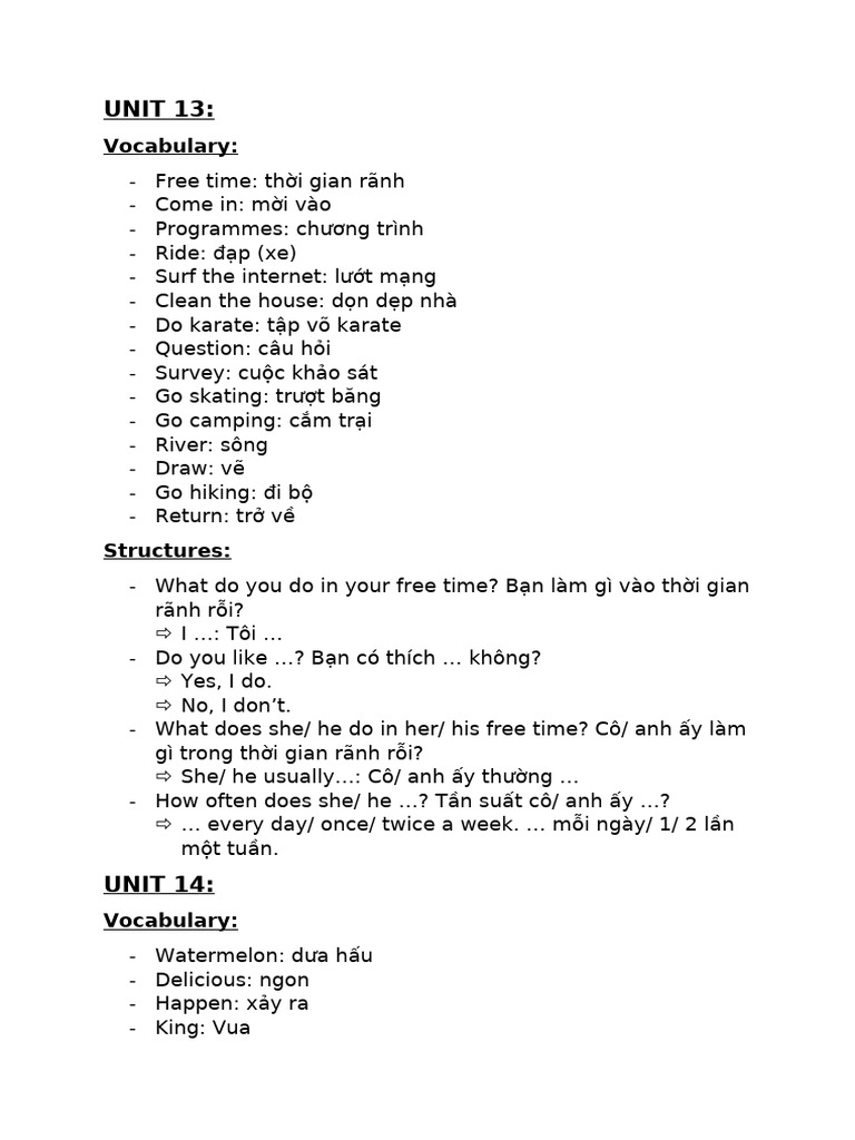 Unit 13 + Unit 14 | PDF