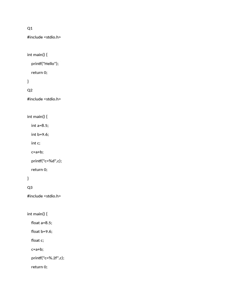 C Programming Assignment | PDF