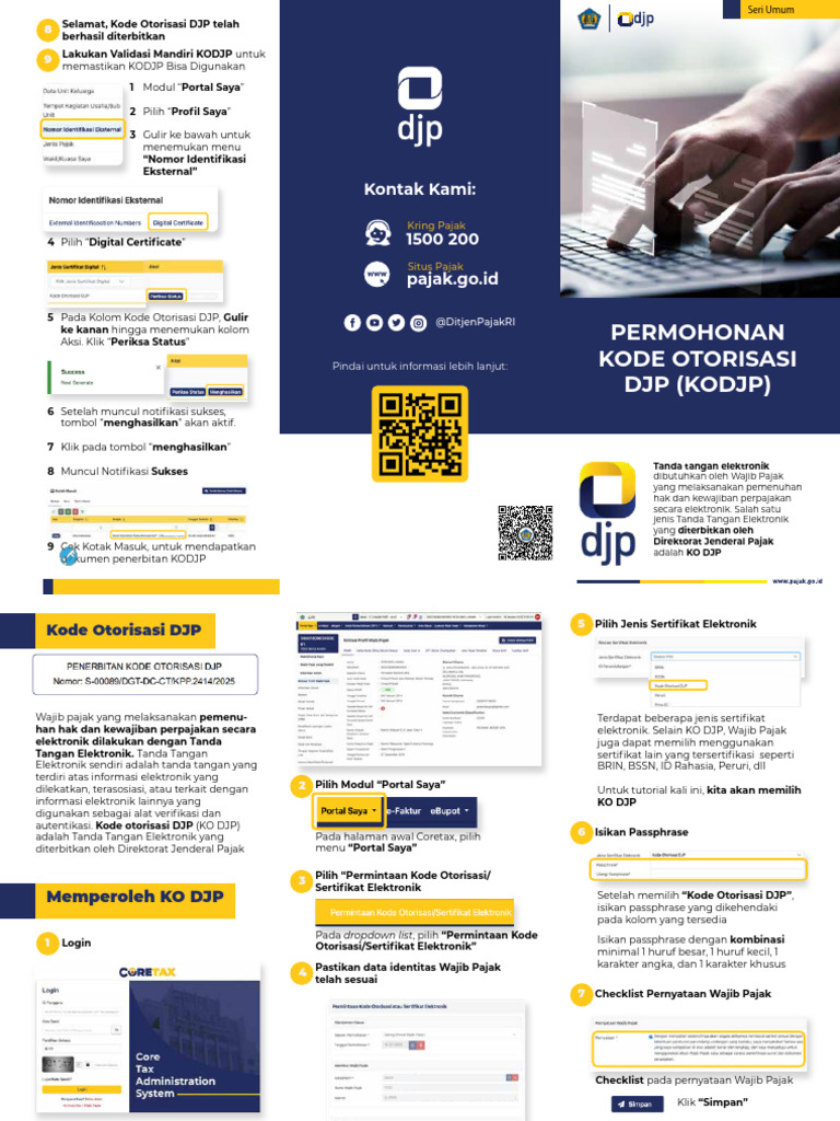 Cara Mendapatkan Kode Otorisasi DJP | PDF