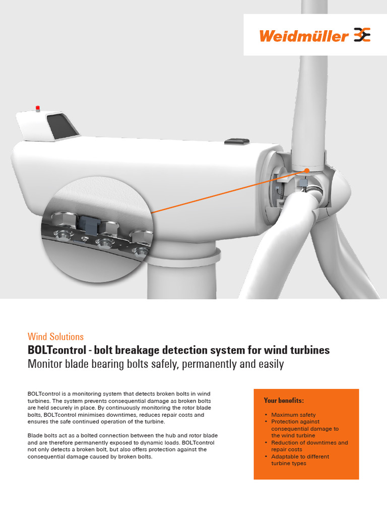 Onepager BOLTcontrol en WEB | PDF | Wind Turbine | Turbine
