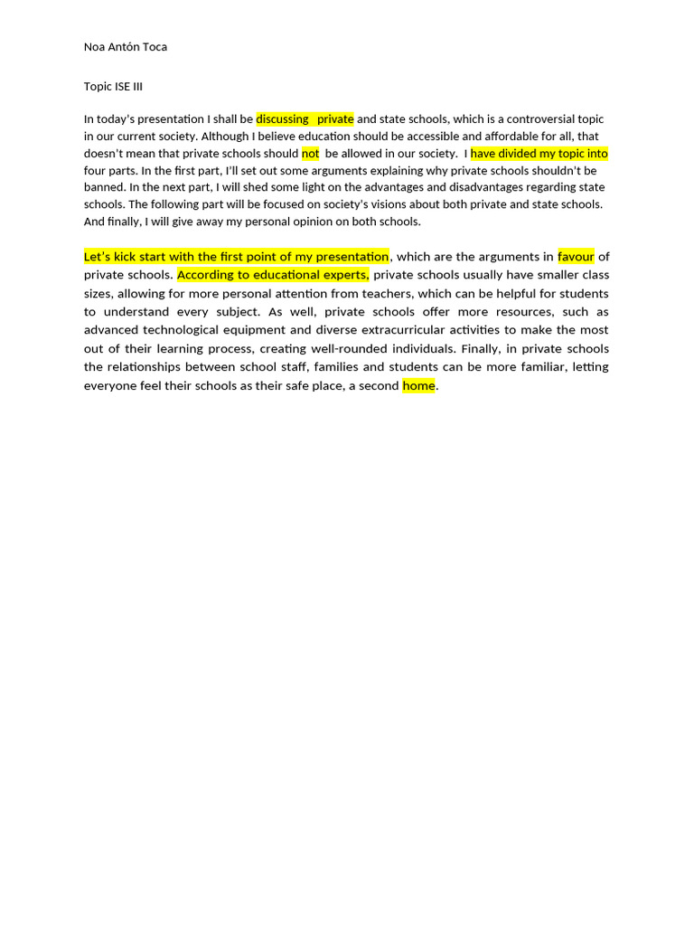 Topic Inglés ISE III | PDF
