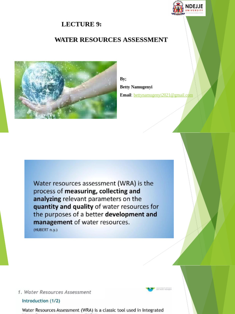 Slide 10 - Water Resources Assessment | PDF