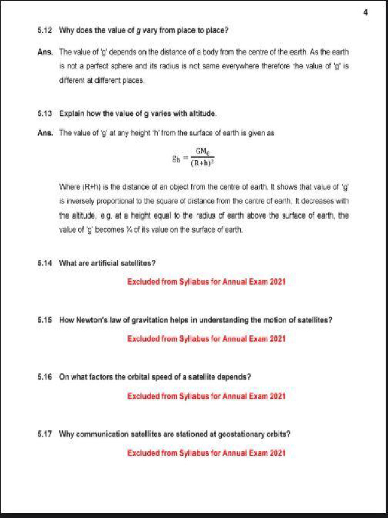 Ch-5 Short Questions | PDF