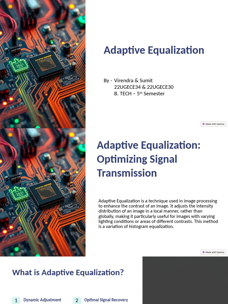 Adaptive Equalization Techniques Explained | PDF | Telecommunications ...
