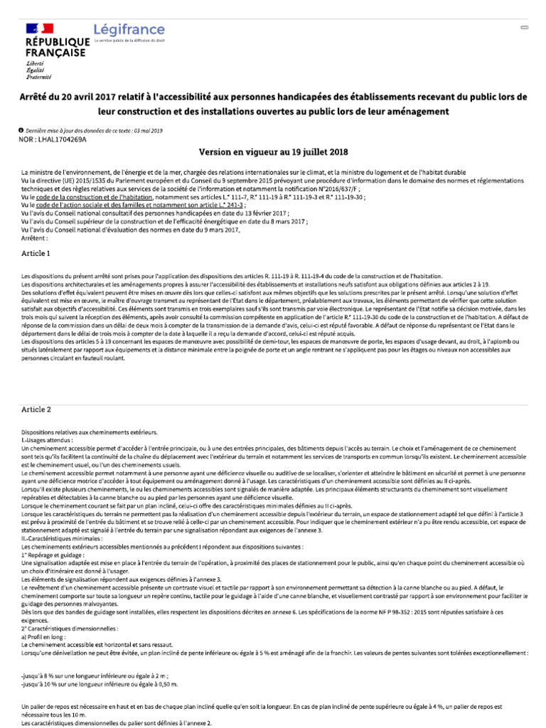 Arrete PMR Erp | PDF