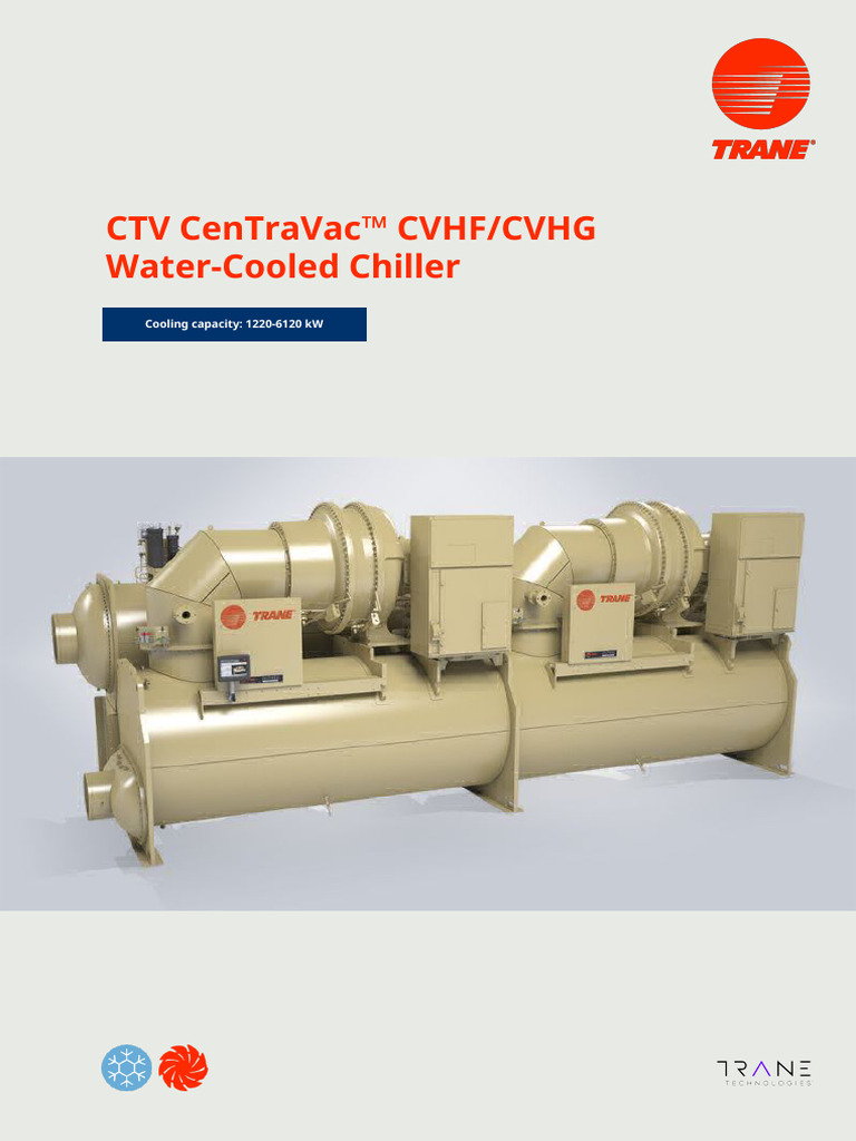 Trane CVHG Water-Cooled Chiller Overview | PDF | Heat Transfer ...