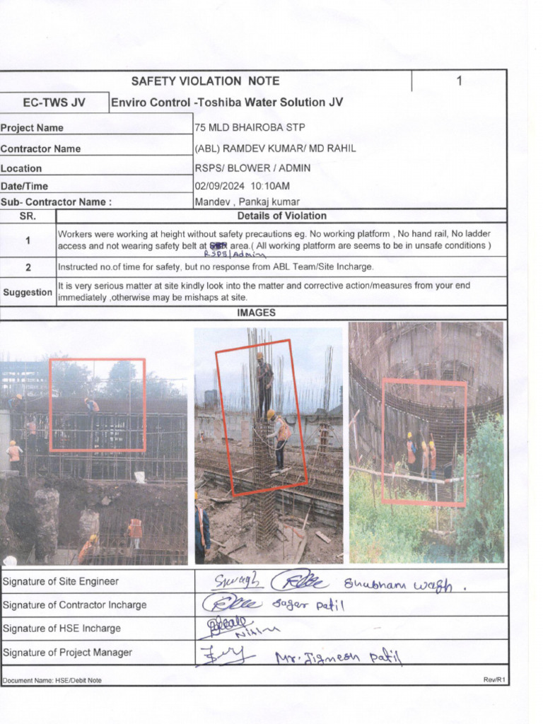 Safety Violation | PDF