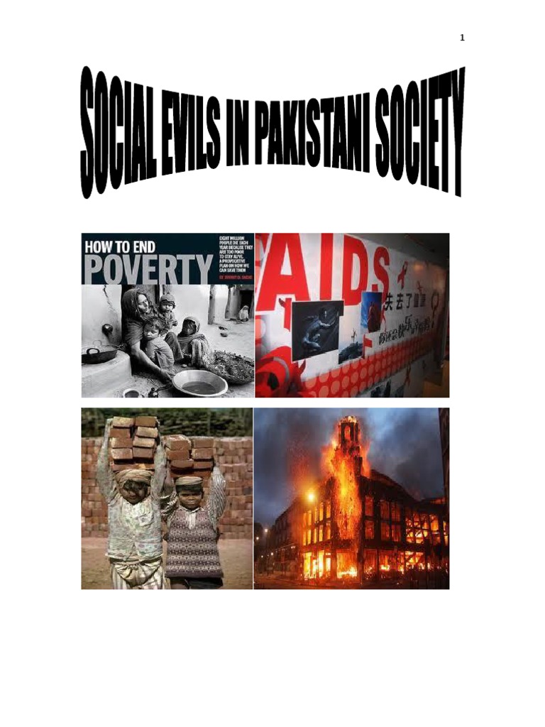 Social Evils in Pakistan: A Comprehensive Overview | PDF | Poverty ...