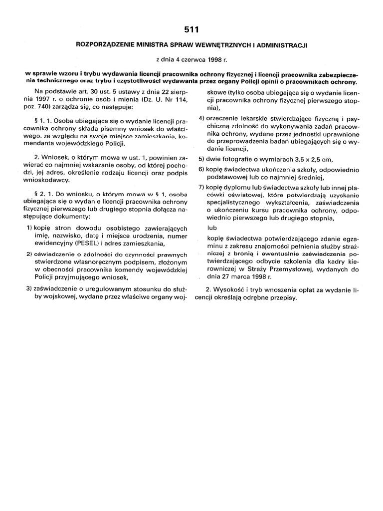 W Sprawie Licencji | PDF