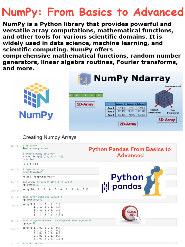 Numpy | PDF | Mathematics | Computer Programming