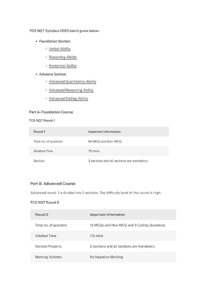 Advanced Quantitative & Reasoning Syllabus | PDF | Queue (Abstract Data ...