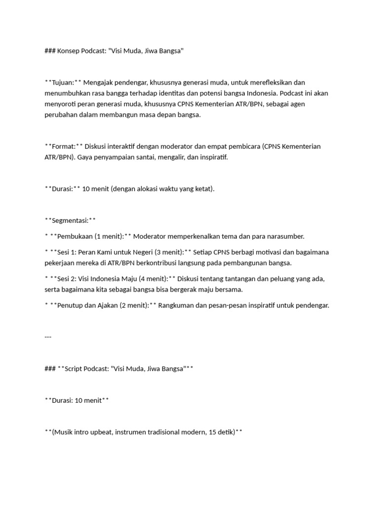Konsep Podcast | PDF