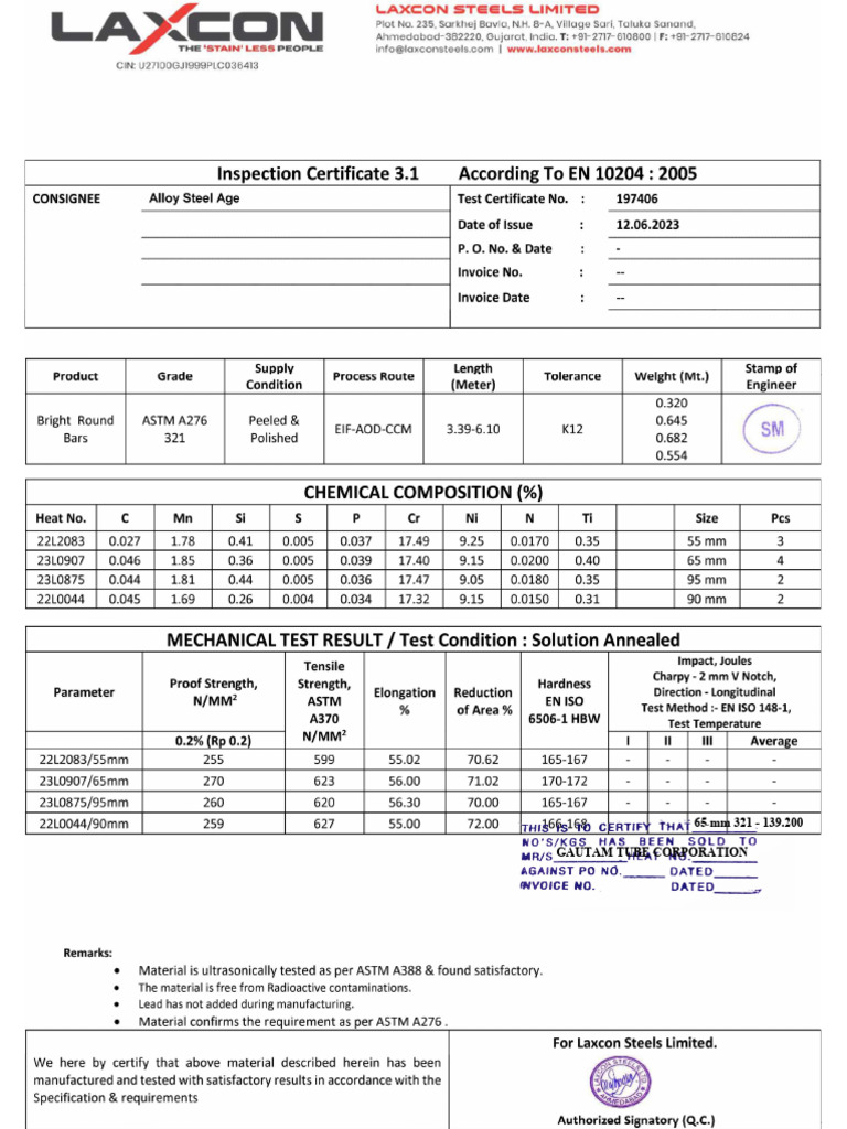 Laxcon 55 65 95 321 MTC | PDF