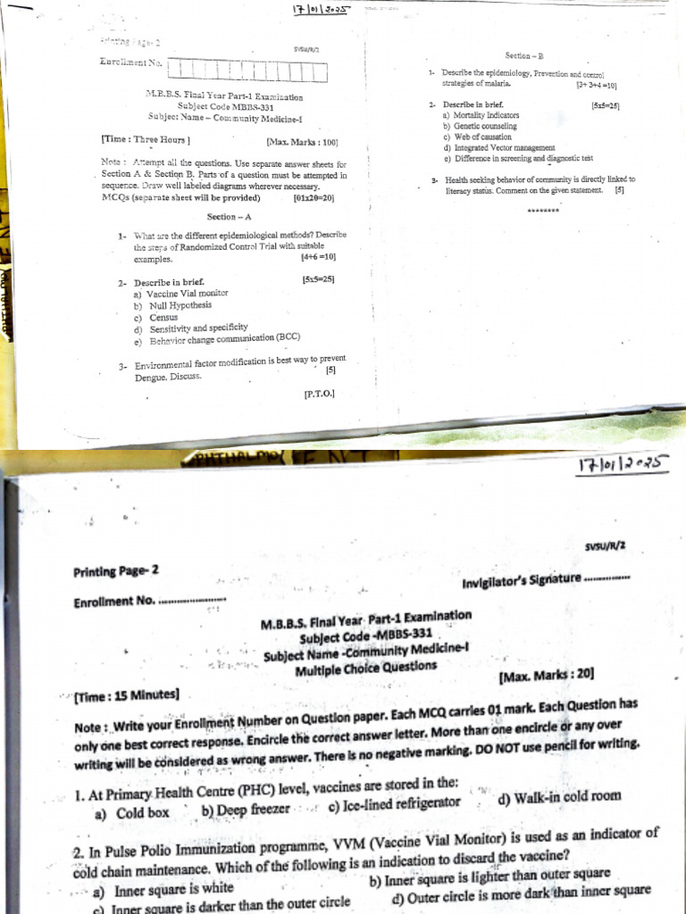 PSM Pyqs 2025-2015 | PDF