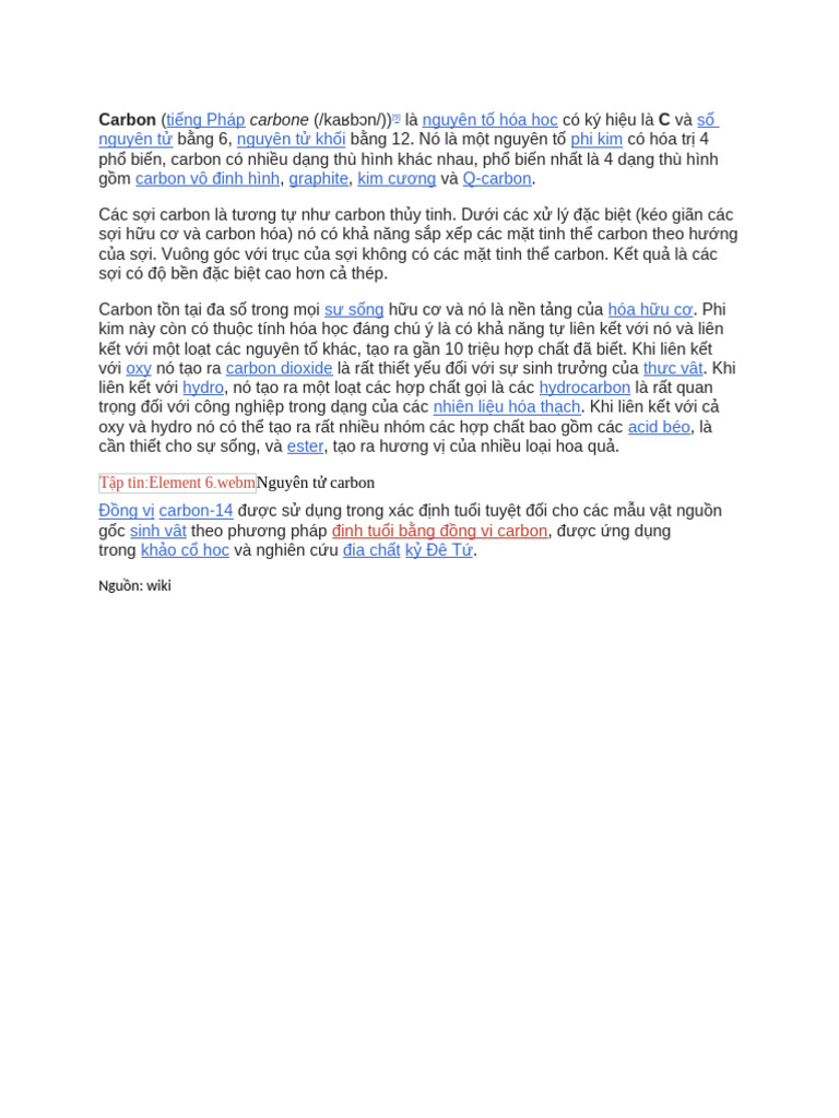 Carbon T NG Quan | PDF