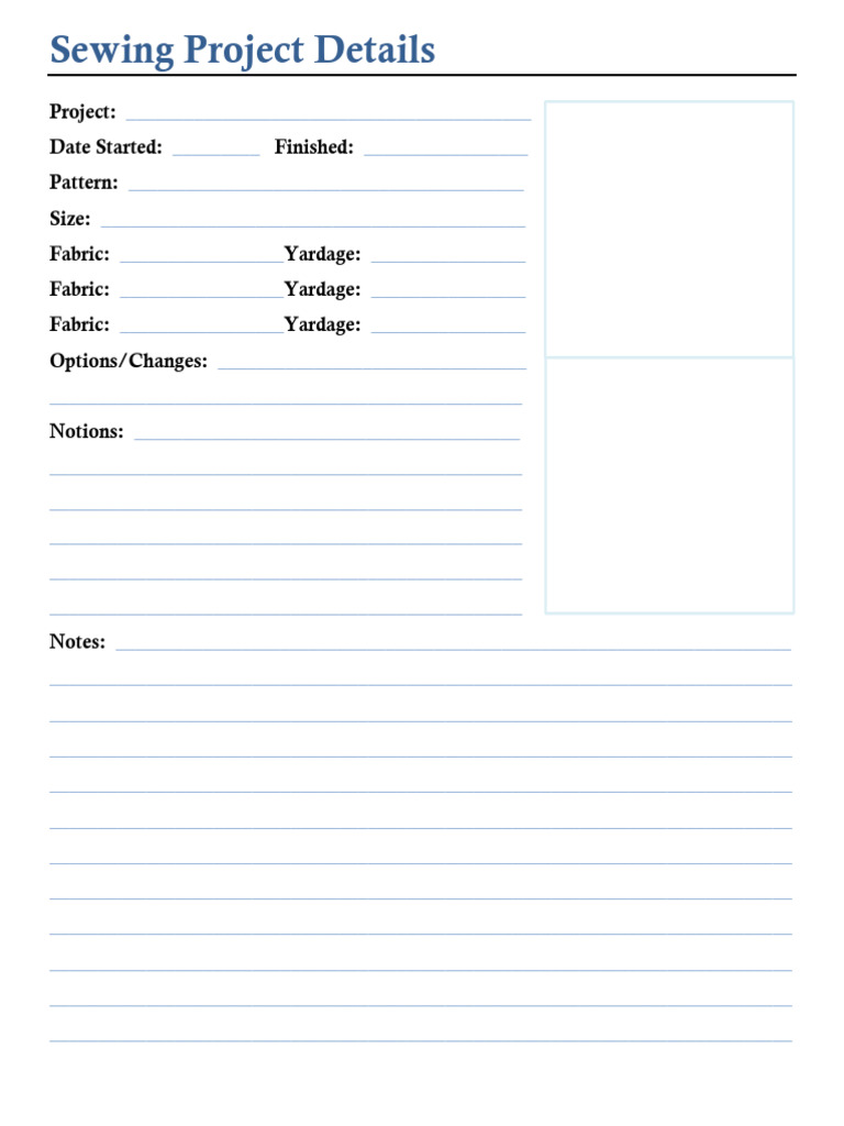 Sewing Project | PDF