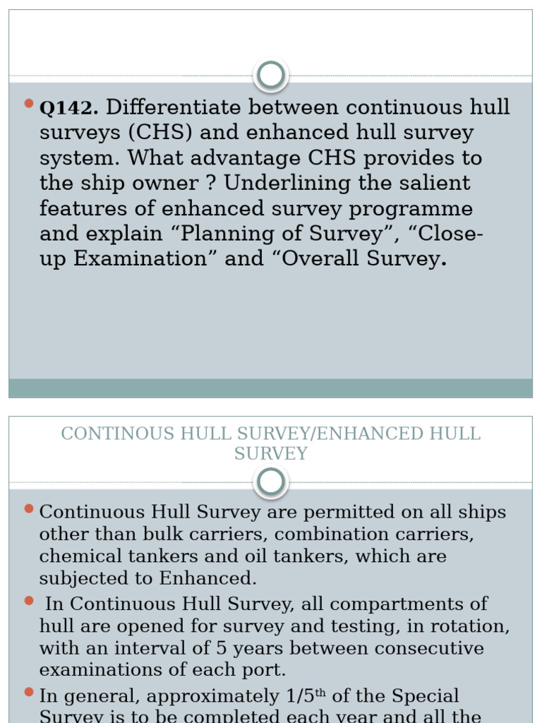 ESP Vs Chs | PDF | Ships | Oil Tanker