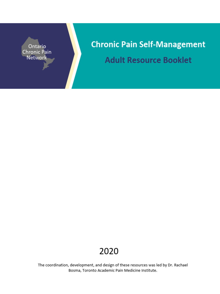 OCPN - Chronic Pain Self-Management Adult Resource Booklet (2020 ...
