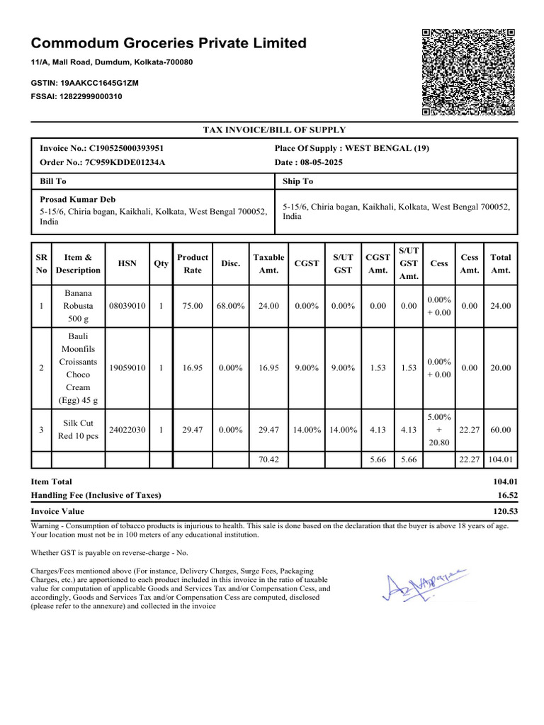 Order Invoice | PDF | Payments | Government Finances