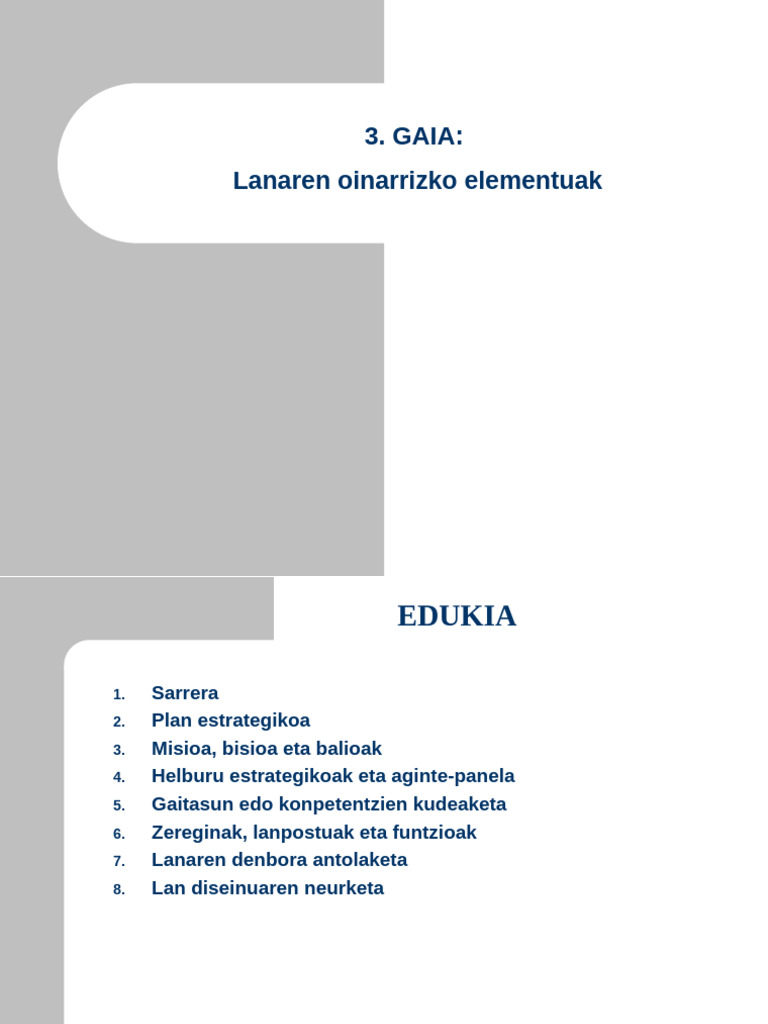 GAIA - Lanaren Oinarrizko Elementuak | PDF