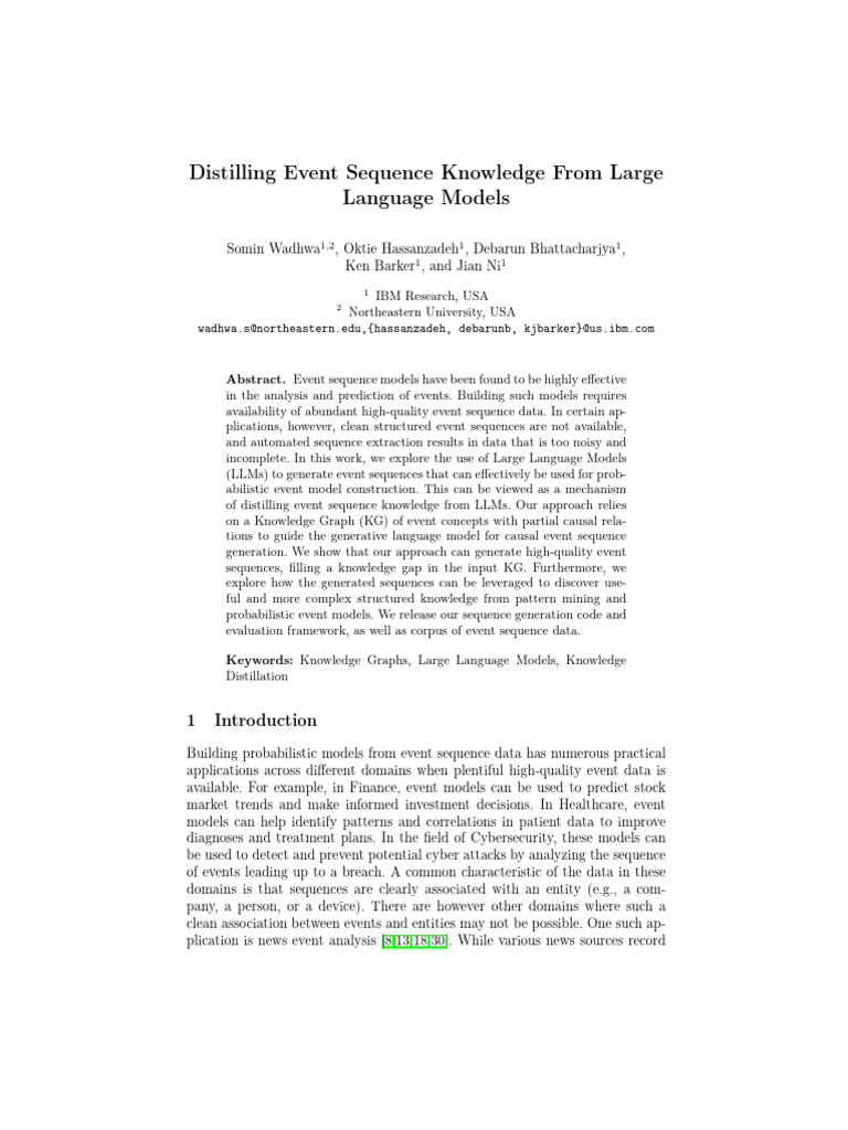 Generating Event Sequences with LLMs | PDF | Cognitive Science ...