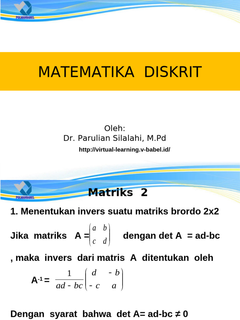 Matriks 2 PT9 | PDF