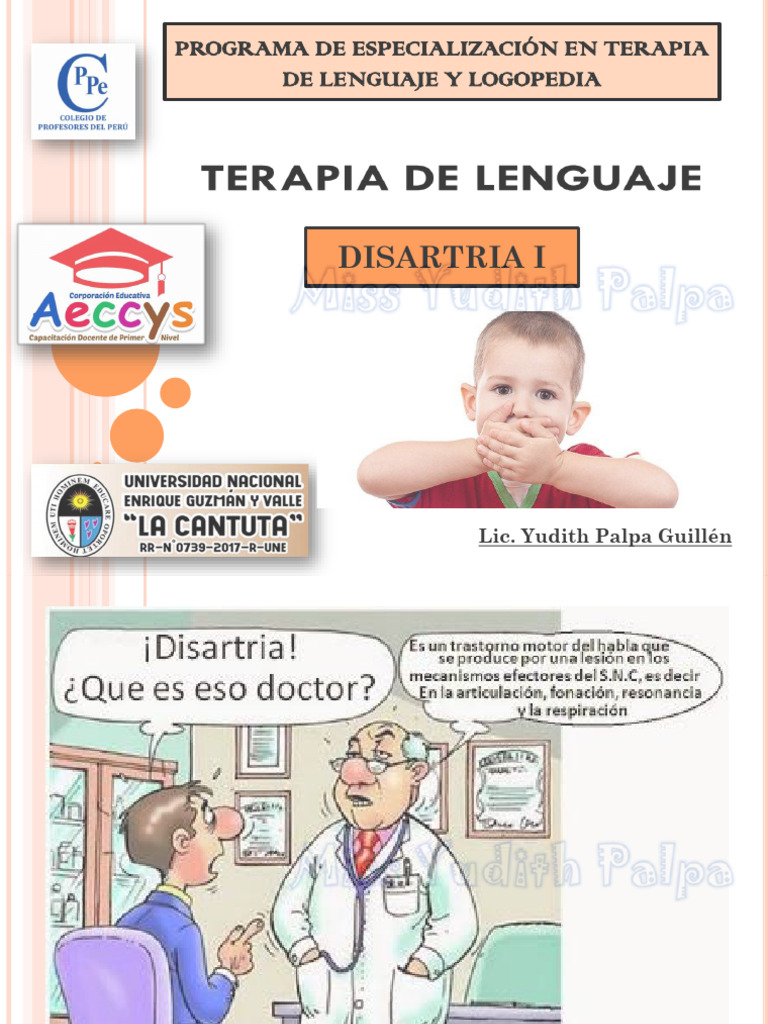Disartria: Definición y Clasificación | PDF | Especialidades Medicas ...