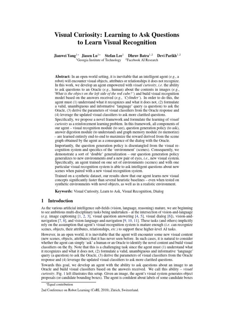 Visual Curiosity - Learning To Ask Questions To Learn Visual ...