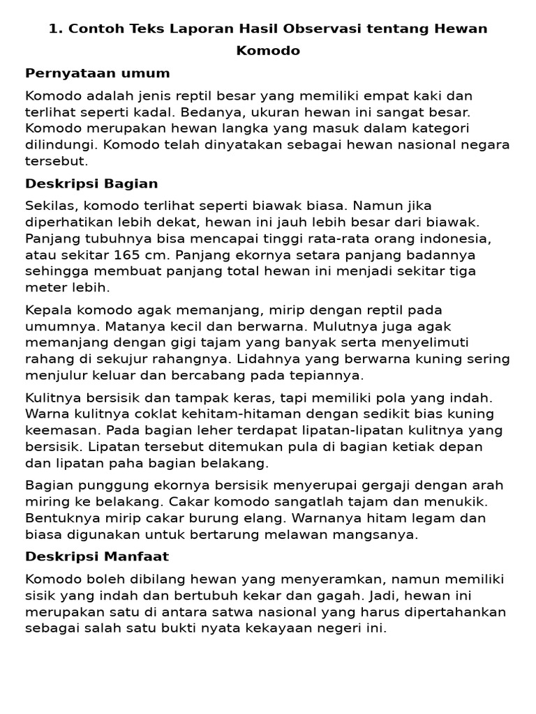 Contoh Teks LHO | PDF